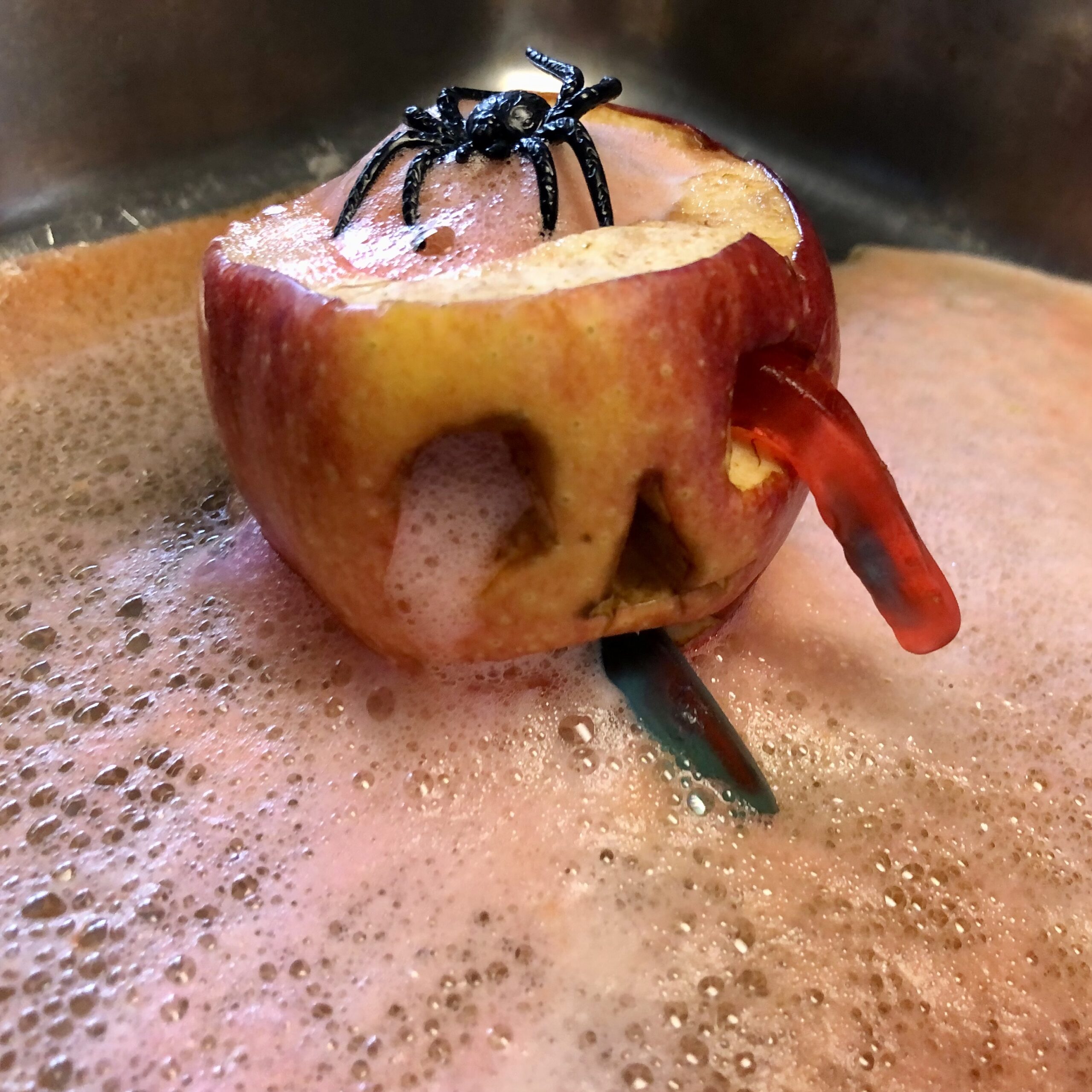 Spooky Science: Apple Skull Volcanos • The Community Classroom